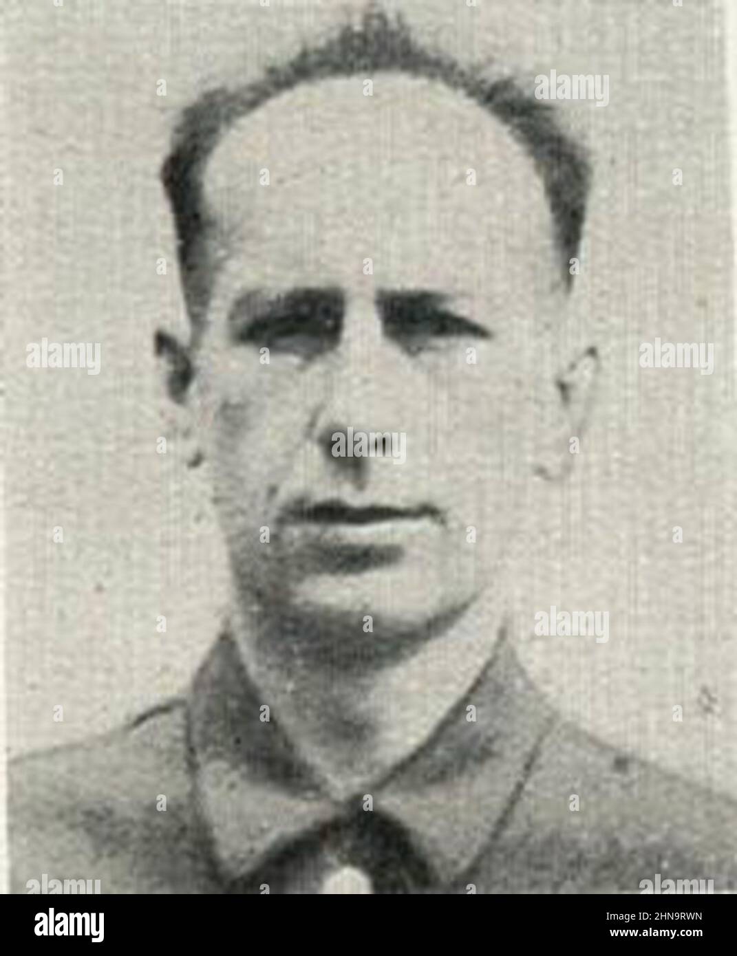 Mugshot of Auschwitz SS-Oberscharführer Ludwig Plagge taken by the ...