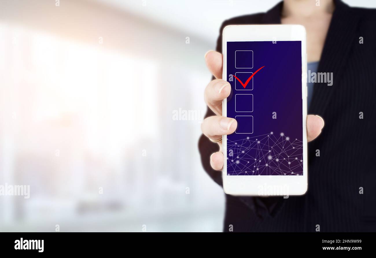 Tick Icon, referendum, forum, Checklist concept, Check mark, decision ...