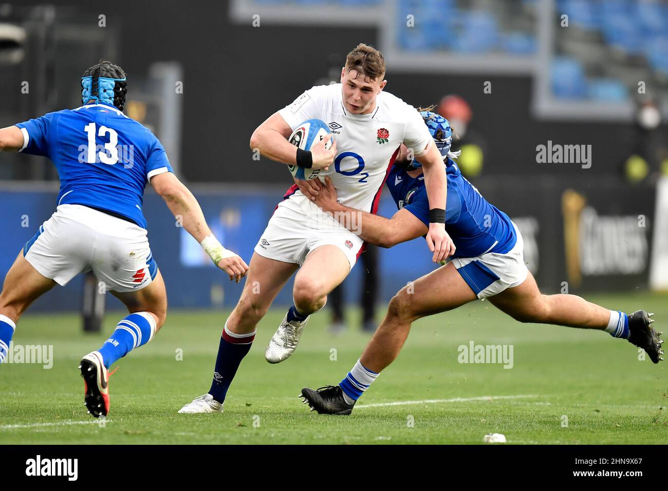 Rome, Italia. 13th Feb, 2022. Juan Ignacio Brex of Italy, Freddie ...