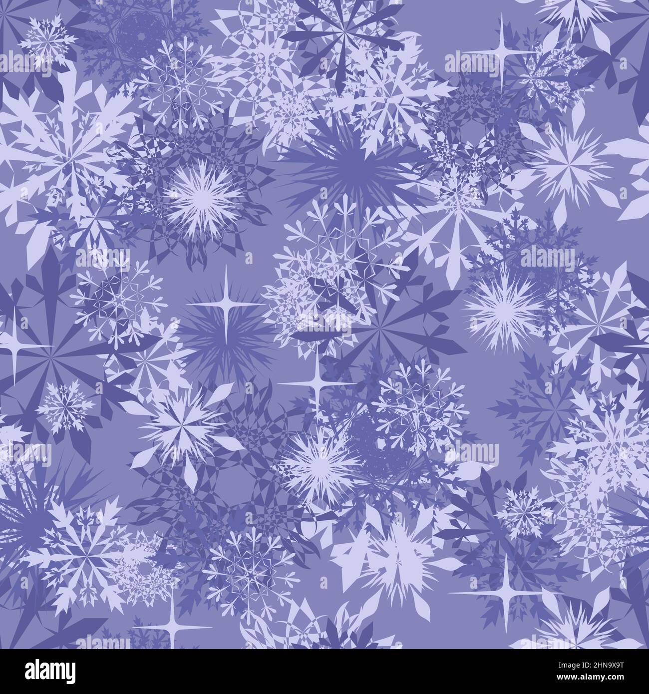 Seamless snowflakes background for winter and christmas theme. Very ...