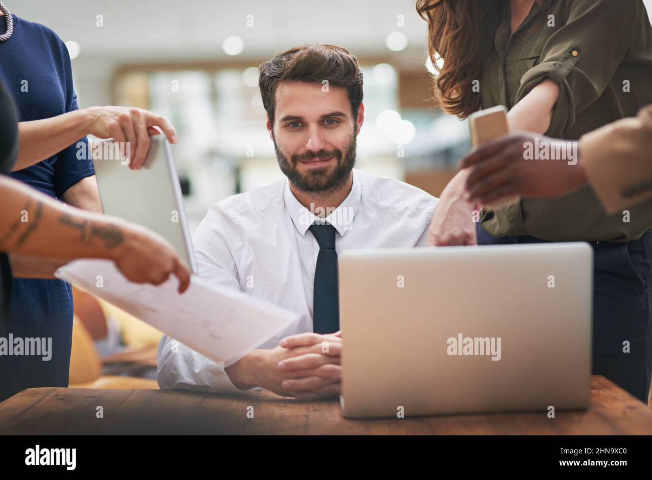 Nothing fazes me. Portrait of a young businessman looking calm in a ...