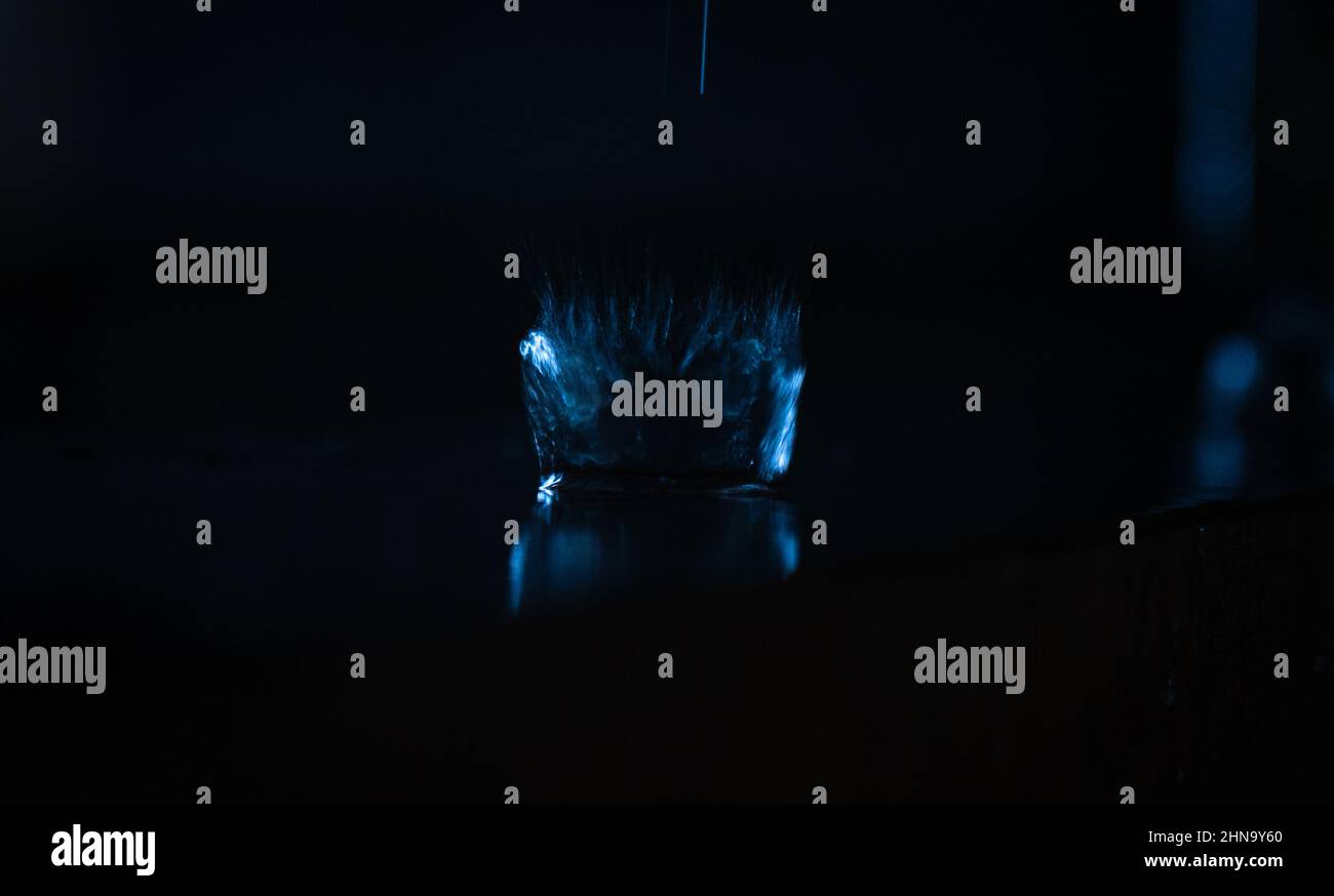 College Station Texas Thunder Storm Water drops Stock Photo - Alamy
