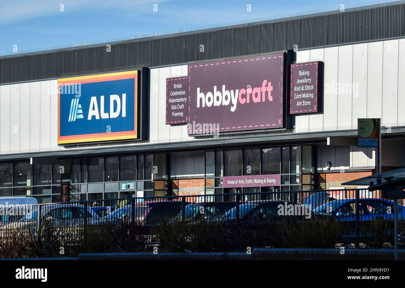 Lewes Road Retail Park in Brighton with an ALDI and hobbycraft store ...