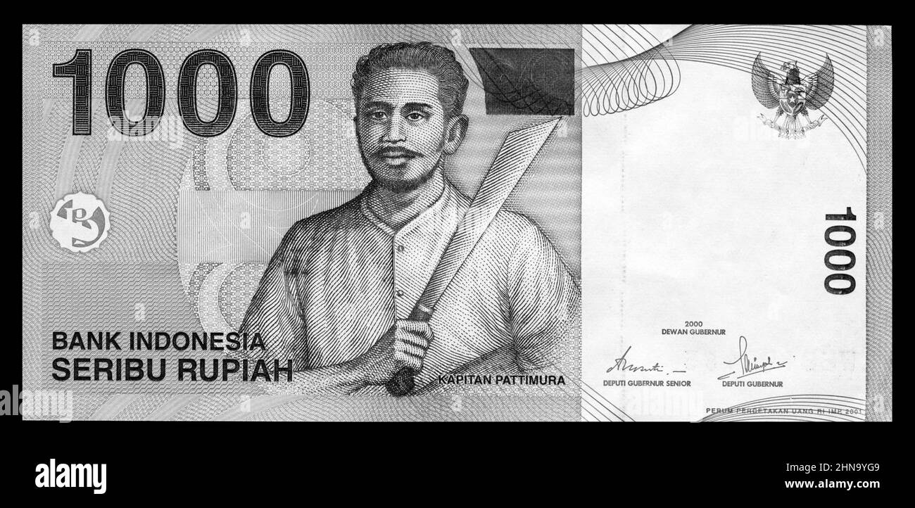 1000 rupees note Black and White Stock Photos & Images - Alamy