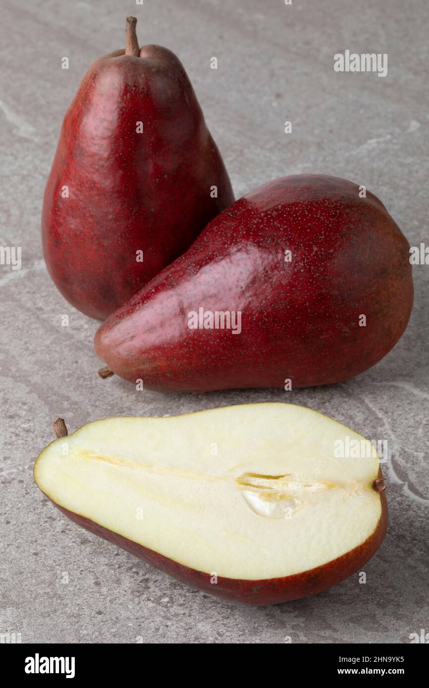 Red pears hi-res stock photography and images - Alamy