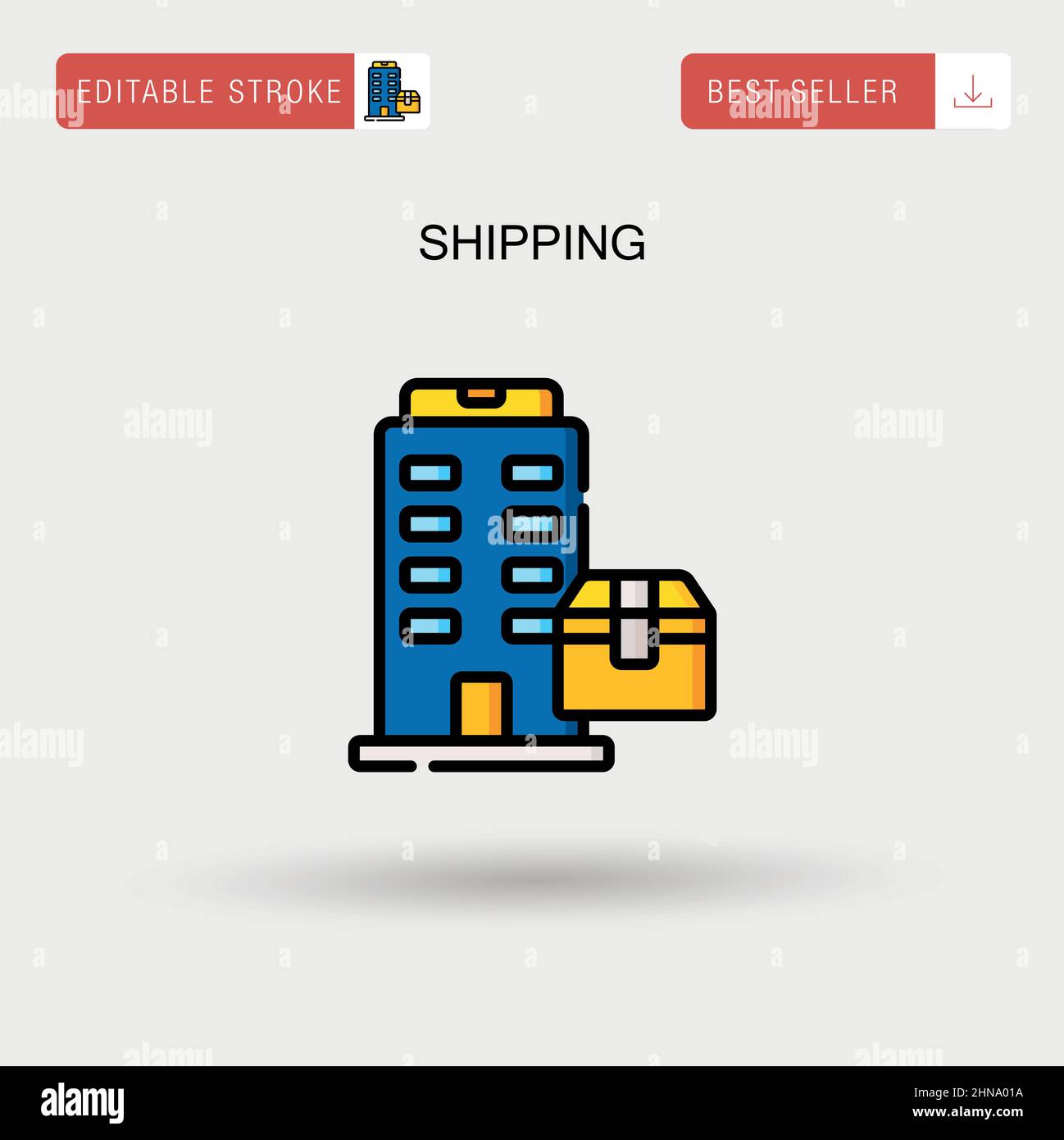 Shipping Simple vector icon Stock Vector Image & Art - Alamy