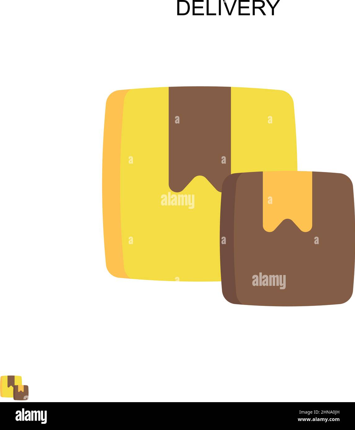 Delivery Simple vector icon. Illustration symbol design template for ...