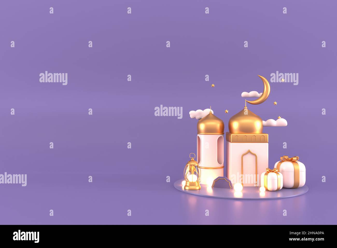 Ramadan Kareem Greeting Background Islamic 3d illustrator design Stock ...