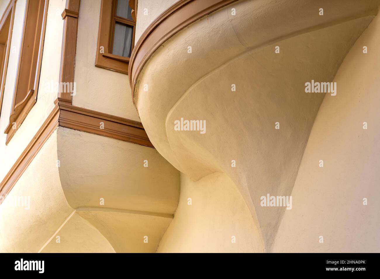 architectural elements of a traditional vintage ottoman house in the ...