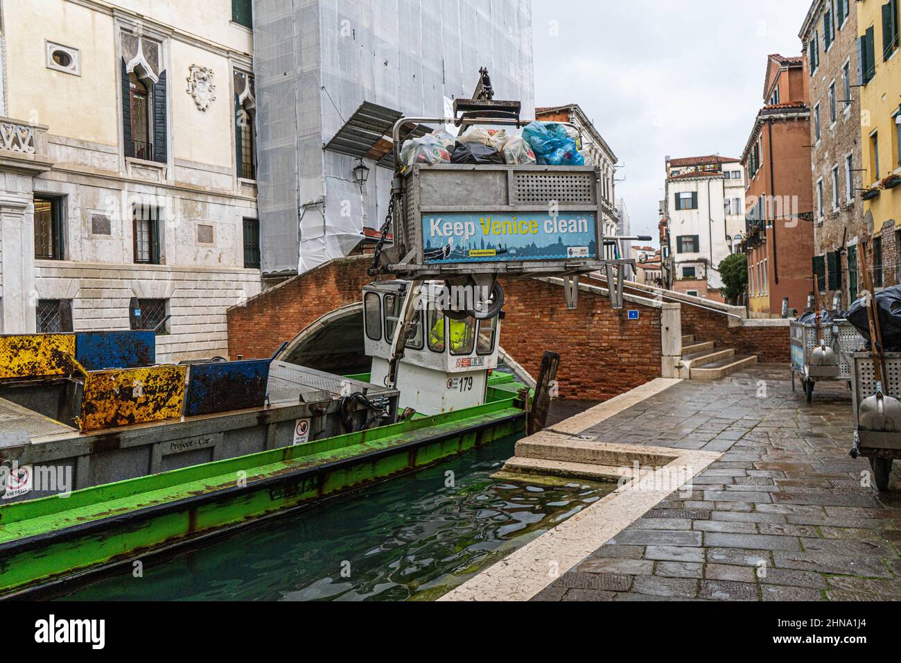 Venice italy waste management hi-res stock photography and images - Alamy