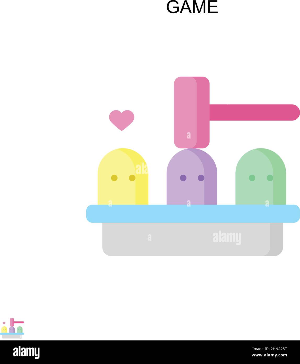Game Simple vector icon. Illustration symbol design template for web ...