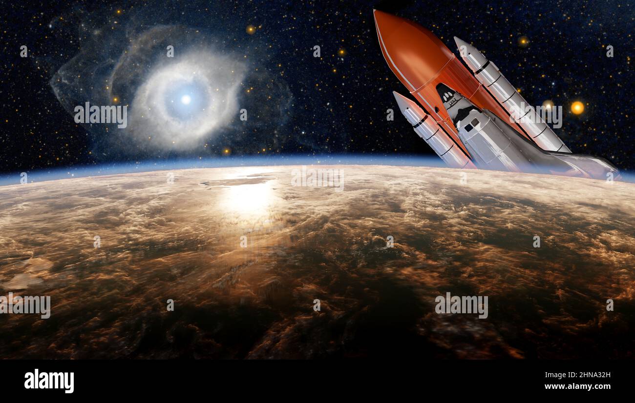 High Res Nasa Space Shuttle In Orbit