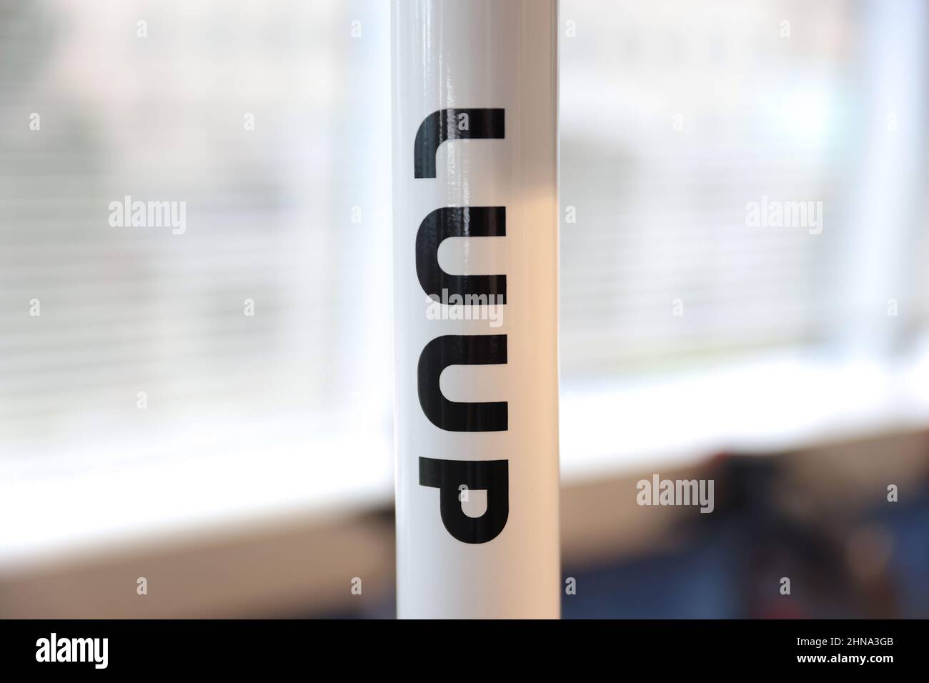 Tokyo, Japan. 15th Feb, 2022. LUUP, an electric micromobility sharing service, announced its new ...