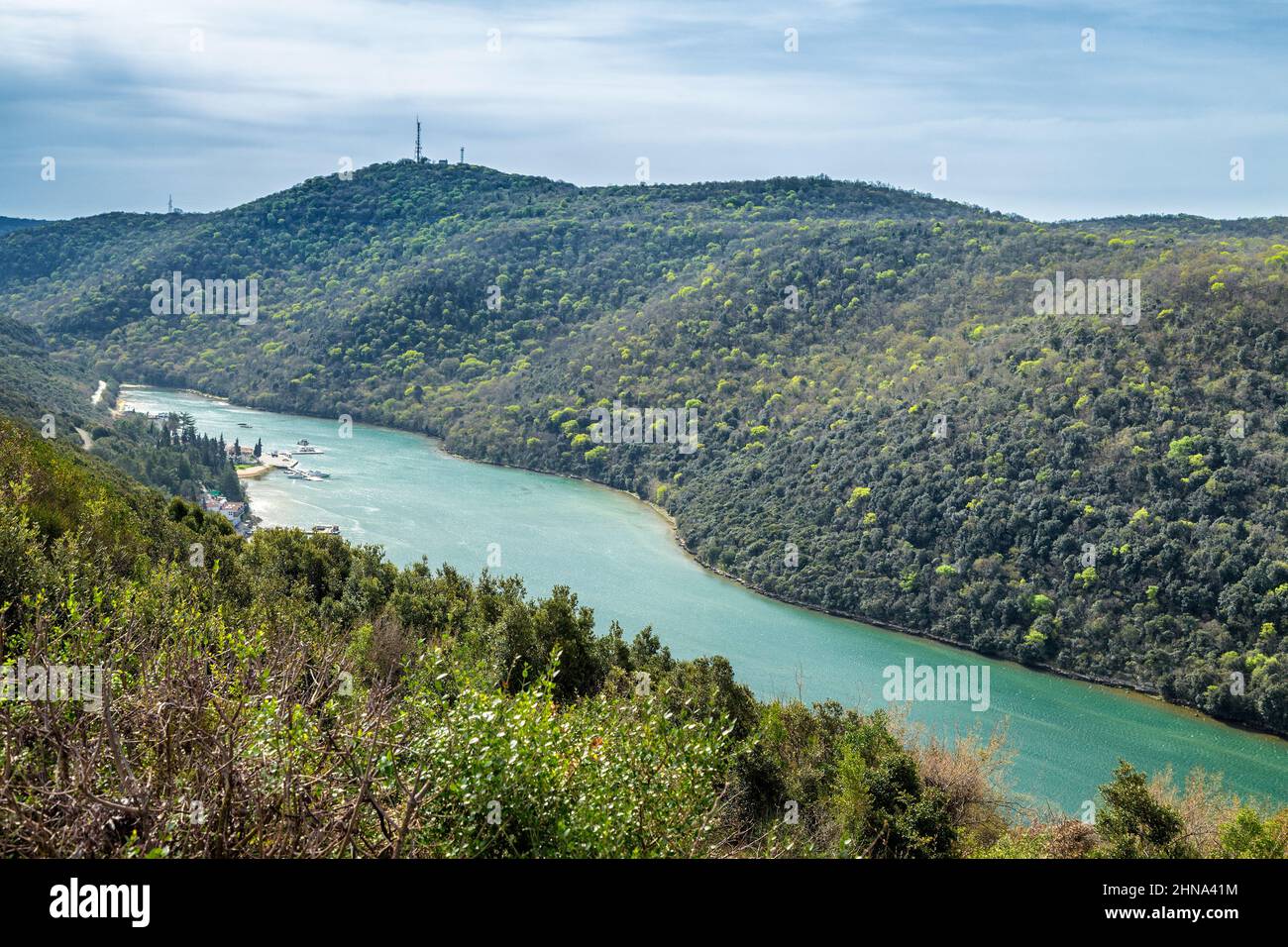 The Lim bay and valley near Rovinj and Vrsar on the western coast of ...