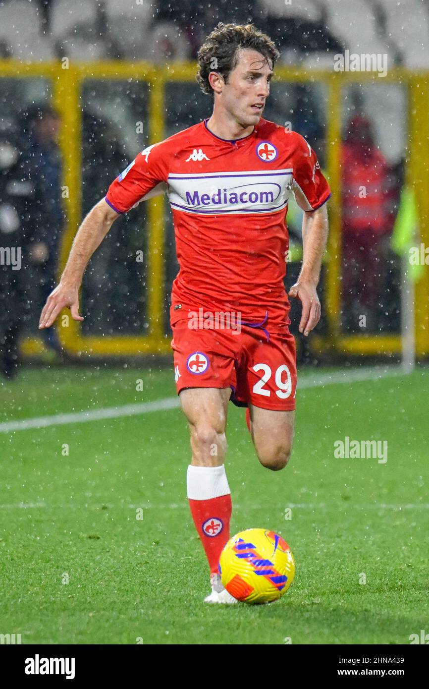 La Spezia, Italy. 14th Feb, 2022. Fiorentina's Alvaro Odriozola during ...