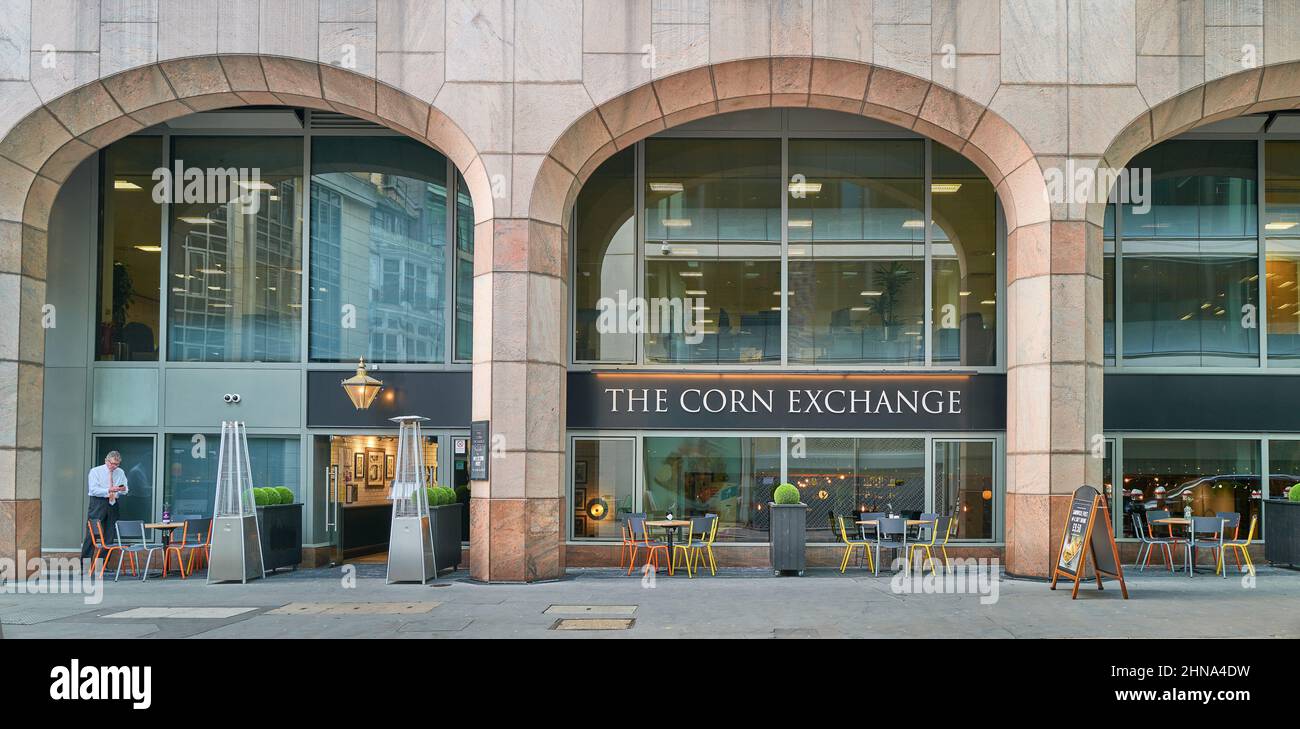 The Corn Exchange restaurant, City of London, England Stock Photo - Alamy