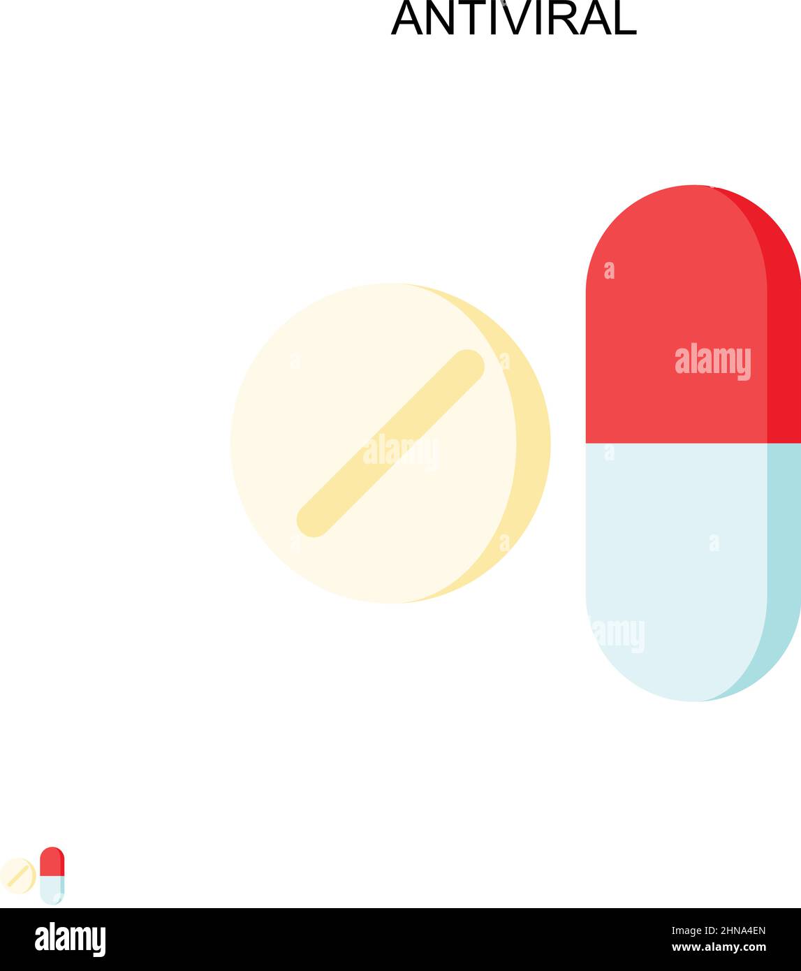 Antiviral Simple vector icon. Illustration symbol design template for ...