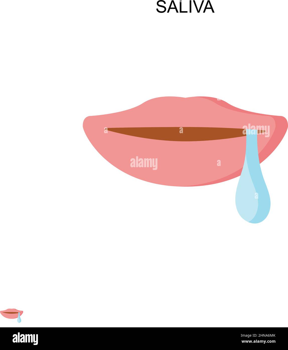Woman spit saliva Stock Vector Images - Alamy