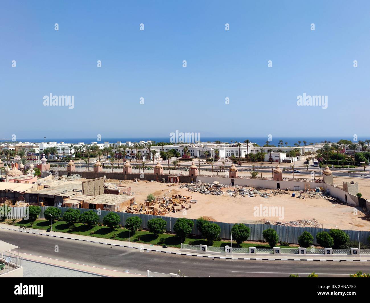 The resort city of Sharm el Sheikh in Egypt is a top view Stock Photo ...