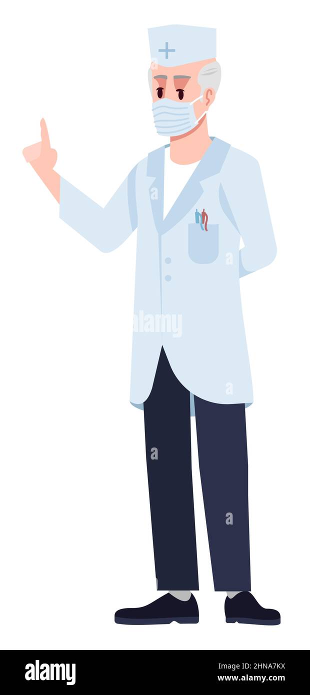 Senior giving instructions Stock Vector Images - Alamy