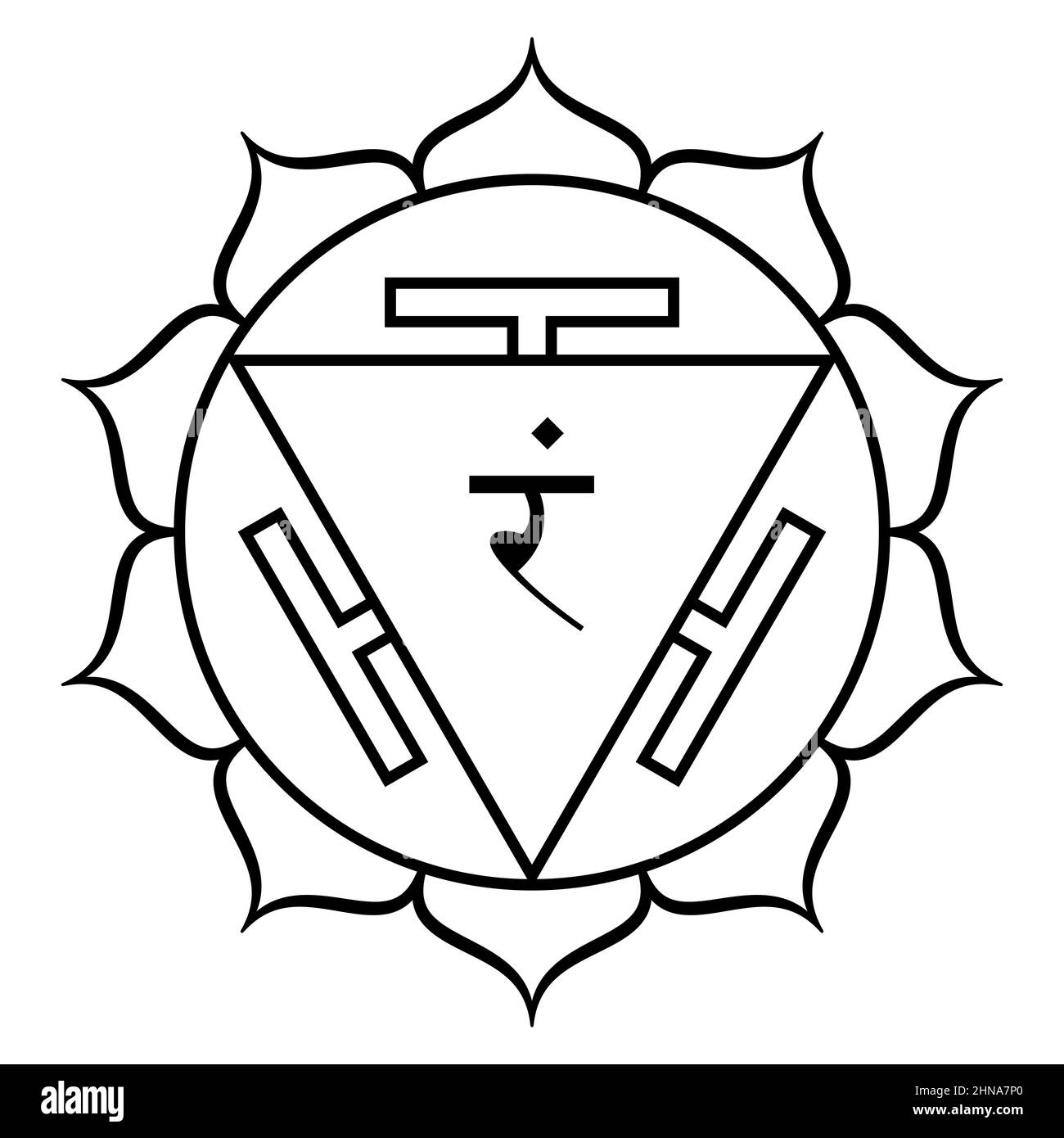 Manipura, Navel chakra, meaning city of jewels. Traditional ...