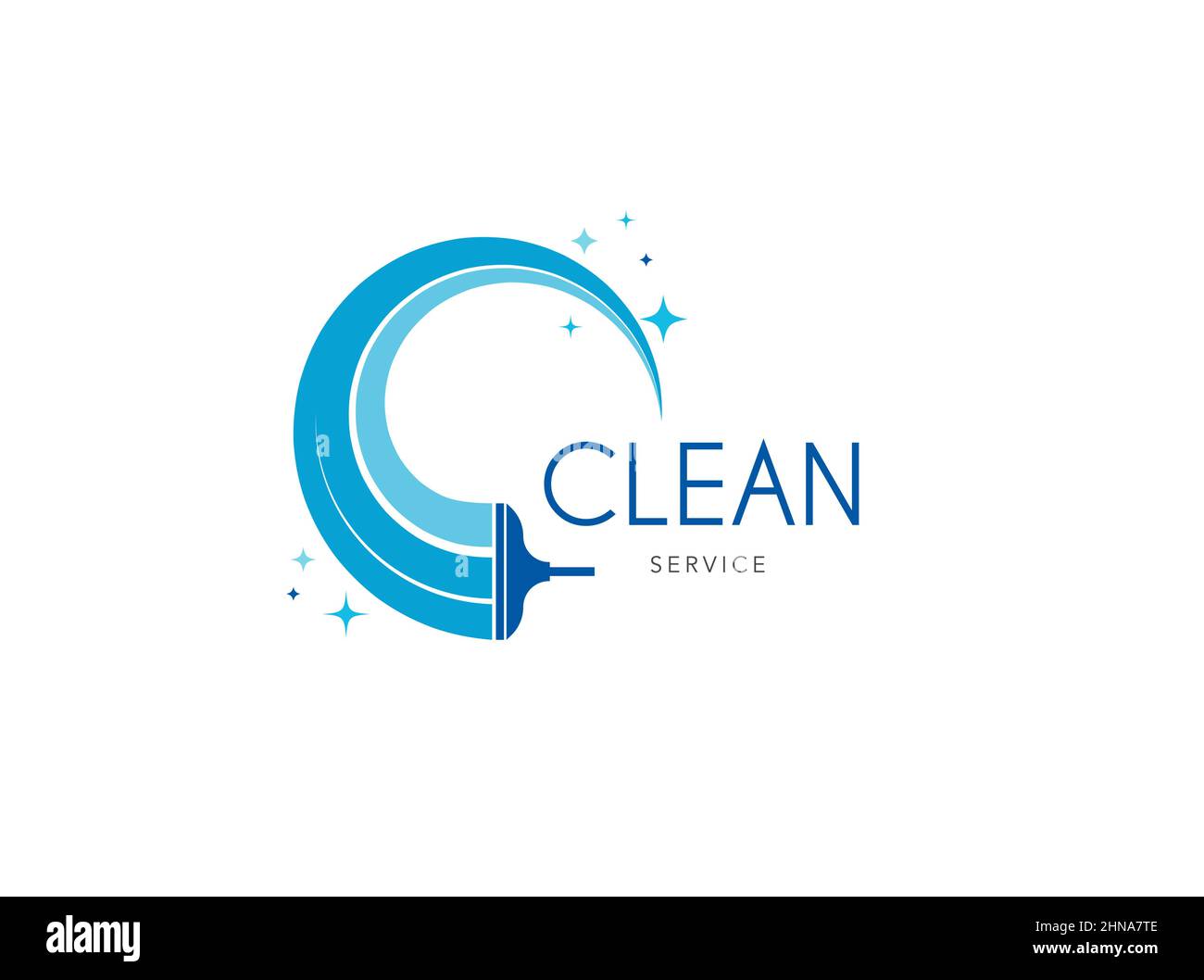 Cleaning services logo in blue colors Stock Vector Image & Art - Alamy