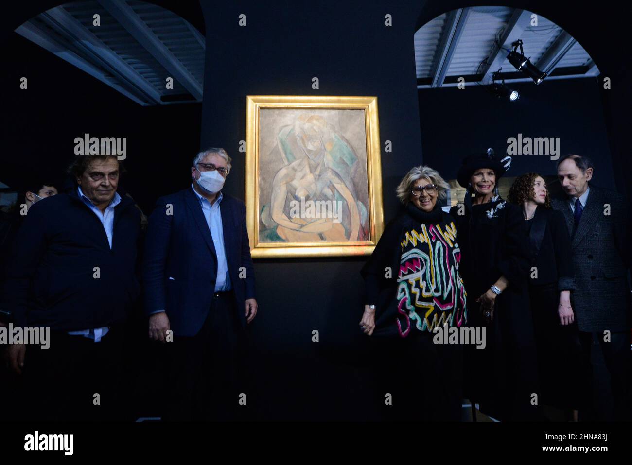 Rhinoceros Gallery, Rome, Italy, February 14, 2022, The ribbon cutting ...