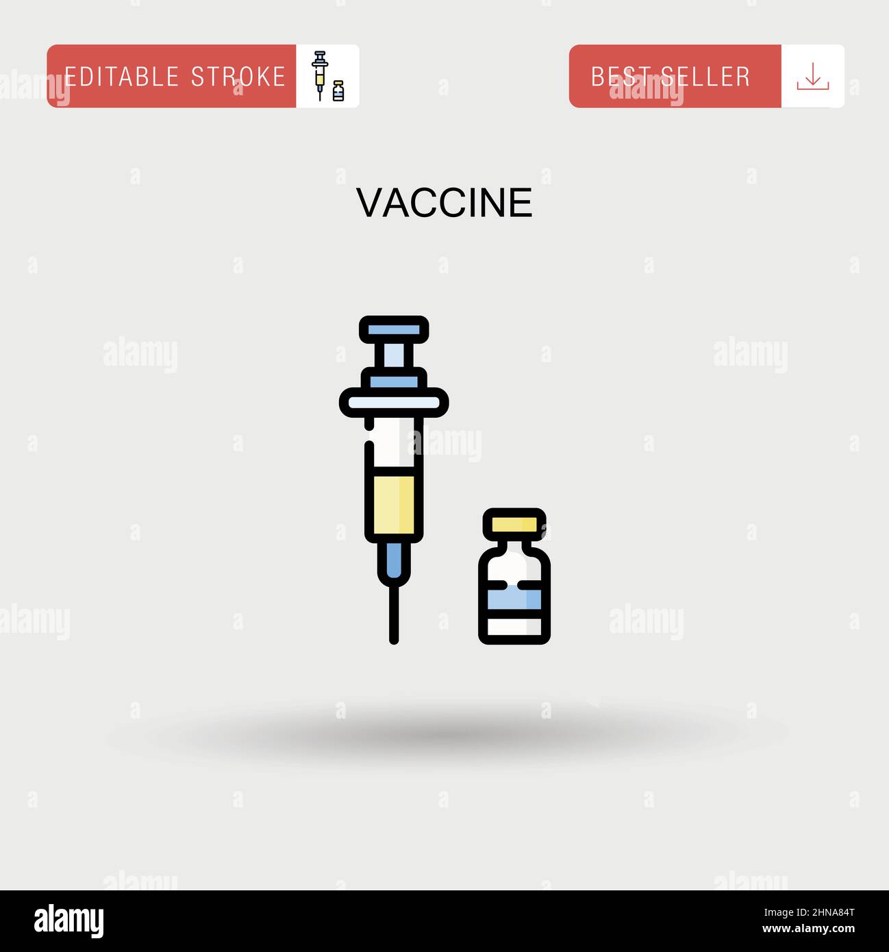 Vaccine Simple vector icon Stock Vector Image & Art - Alamy