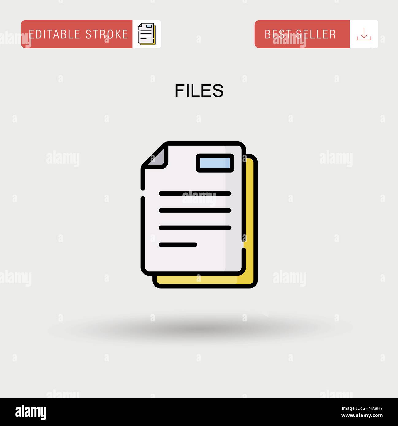 Files Simple vector icon Stock Vector Image & Art - Alamy