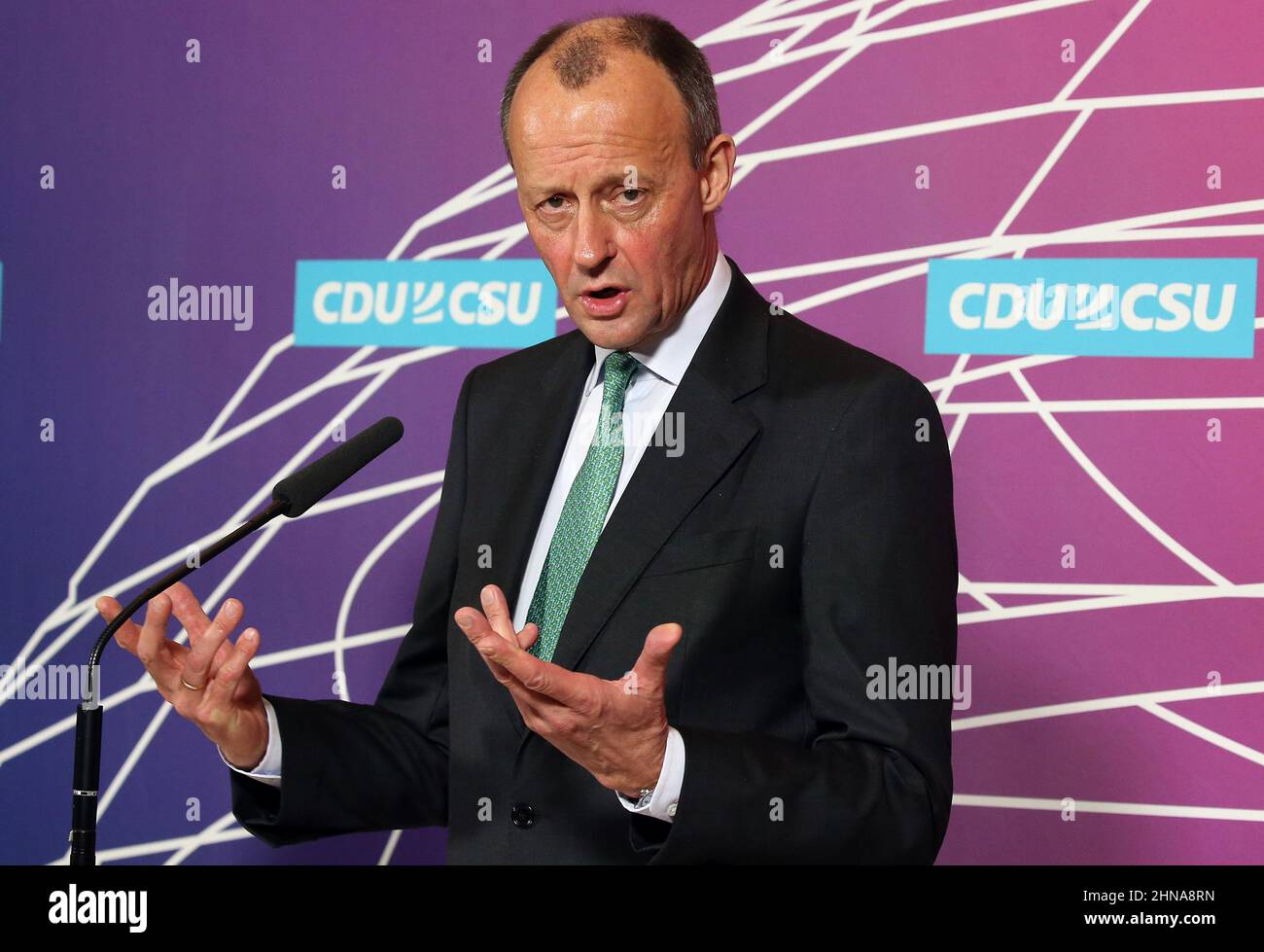 Berlin, Germany. 15th Feb, 2022. Friedrich Merz, new leader of the CDU ...