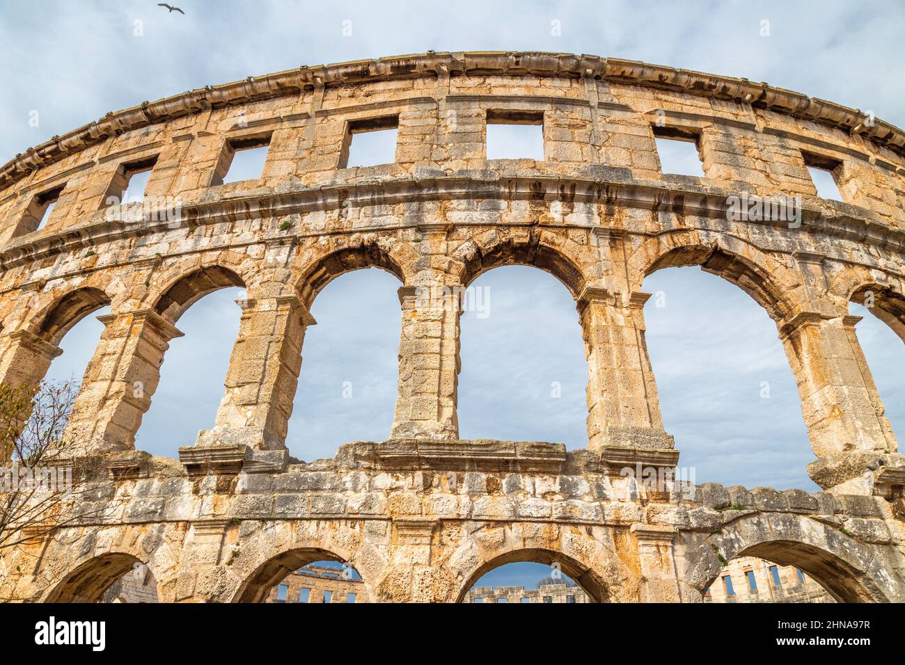 The Roman Arena in Pula, Croatia, Europe Stock Photo - Alamy