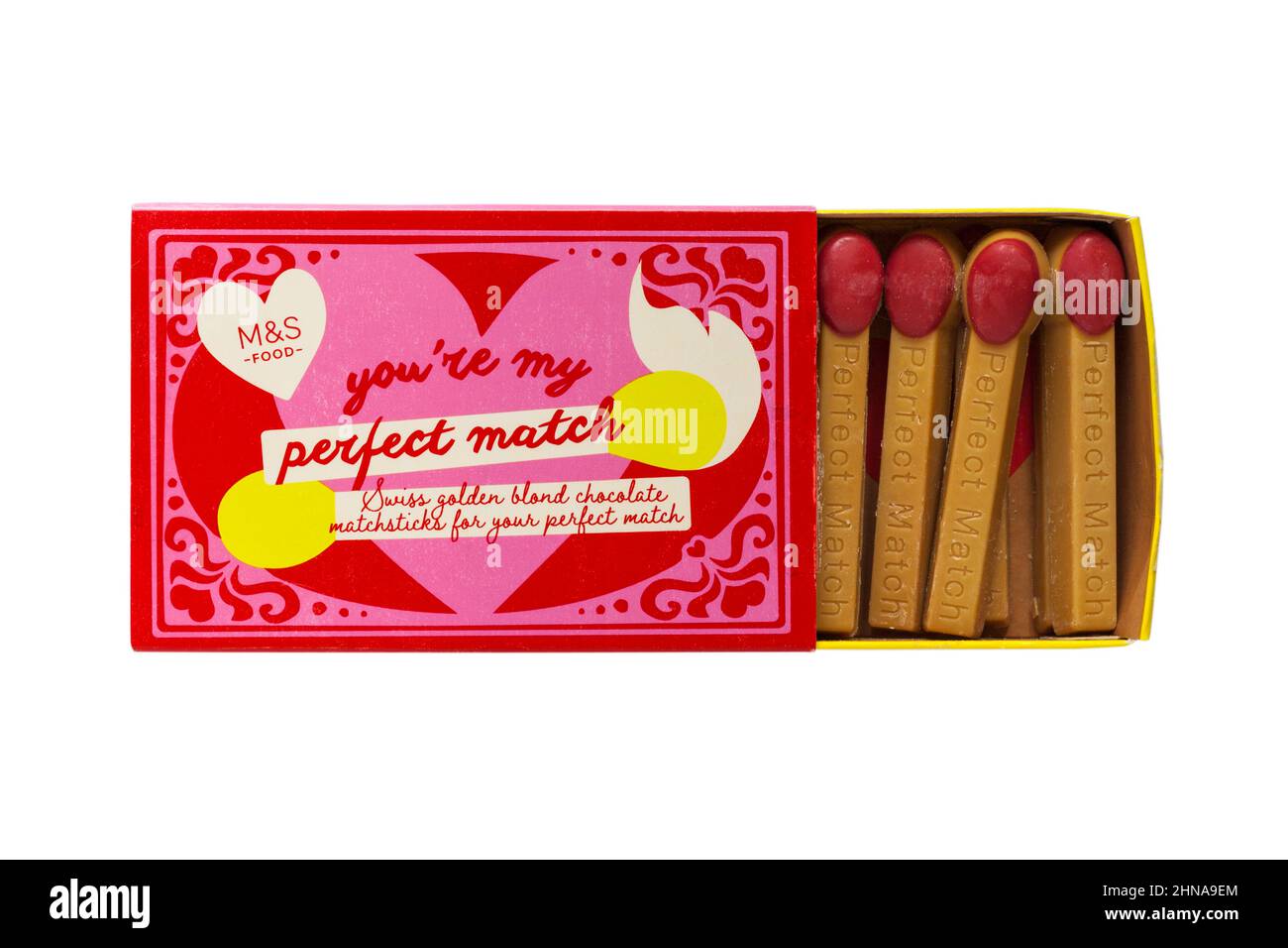 You're my perfect match Swiss golden blond chocolate matchsticks for ...