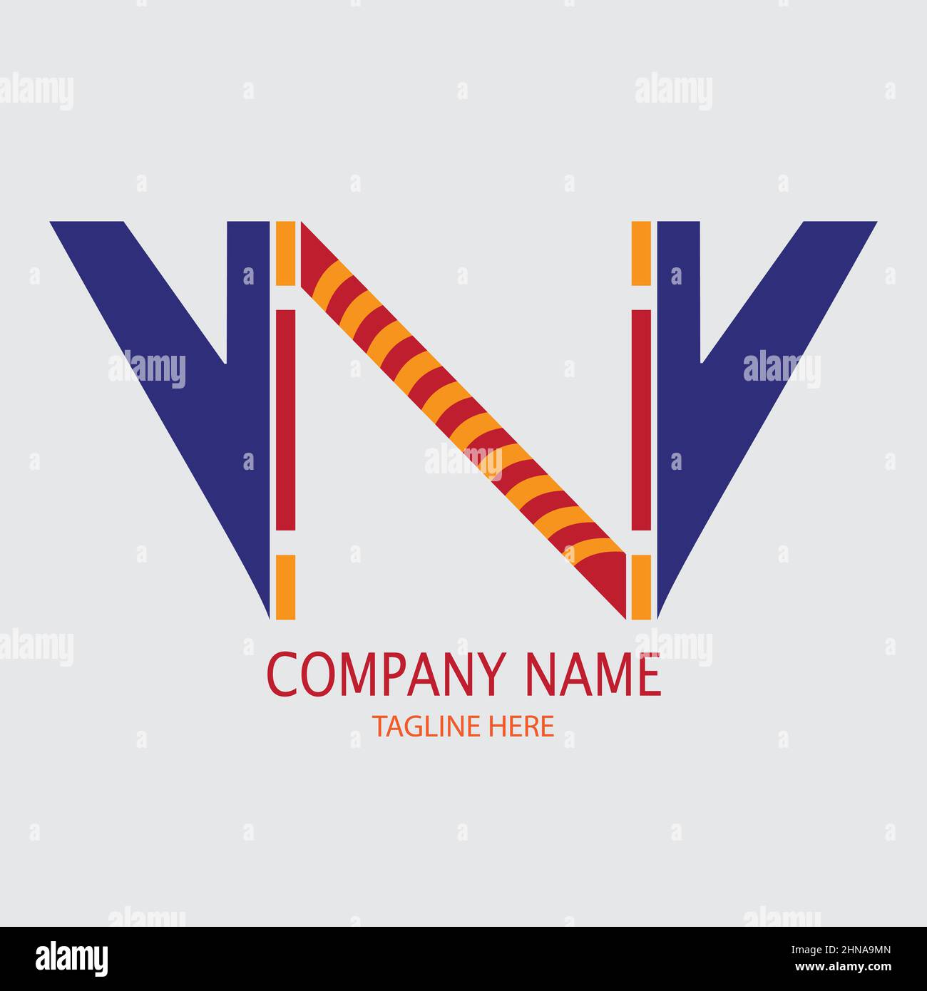 Letter N logo vector, letter n illustration, Letter n initials alphabet ...