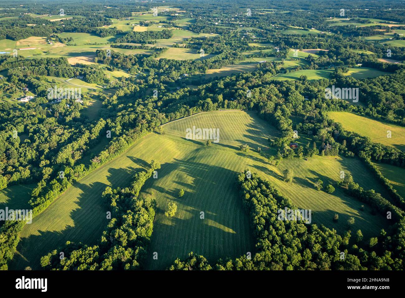 Stream Restoration and grass waterways in wheat field along Thomas Run ...
