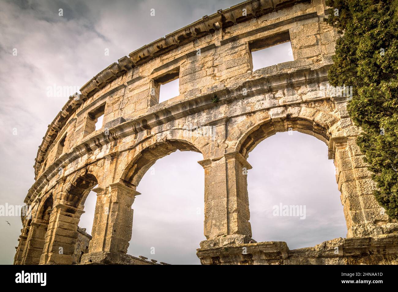 The Roman Arena in Pula, Croatia, Europe Stock Photo - Alamy