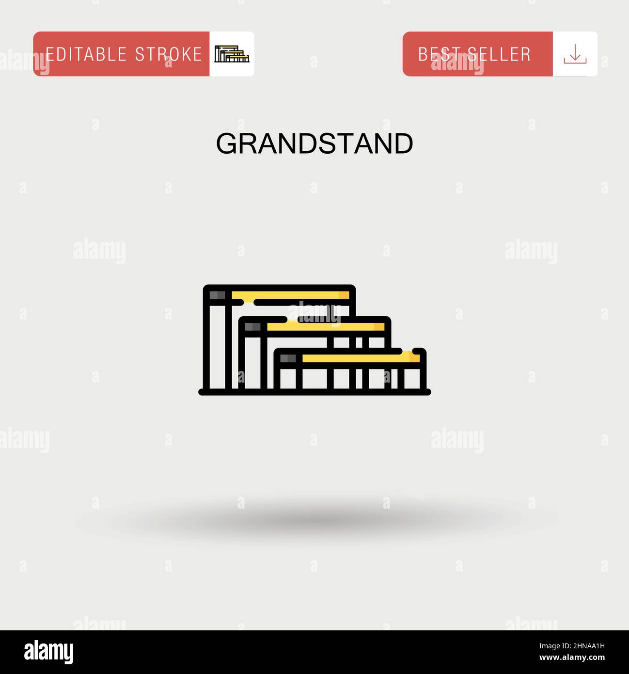 Grandstand Simple vector icon Stock Vector Image & Art - Alamy
