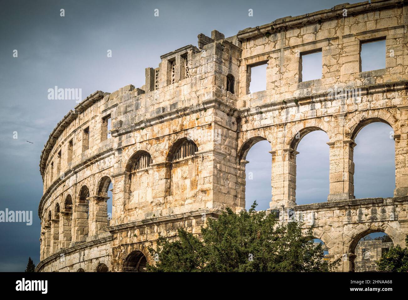 The Roman Arena in Pula, Croatia, Europe Stock Photo - Alamy