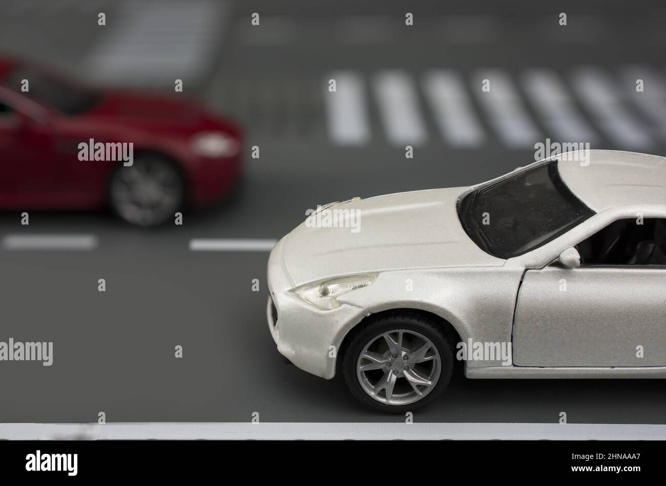 toy model cars on road Stock Photo - Alamy