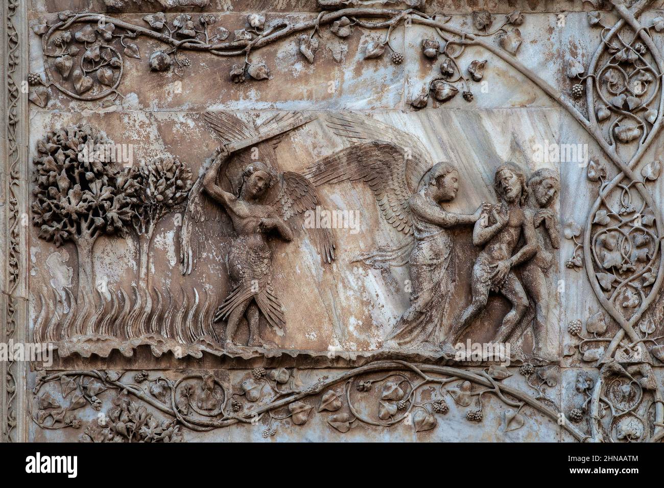 Angel expelling adam hi-res stock photography and images - Alamy