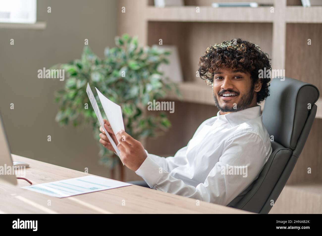 Young indian businessman working hi-res stock photography and images ...