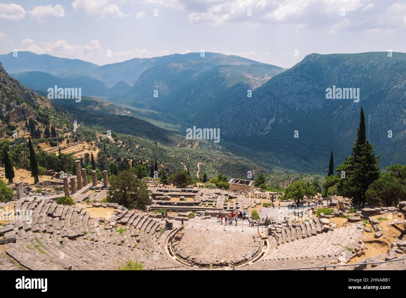 Delphi greece amphitheater archaeological greek hi-res stock ...