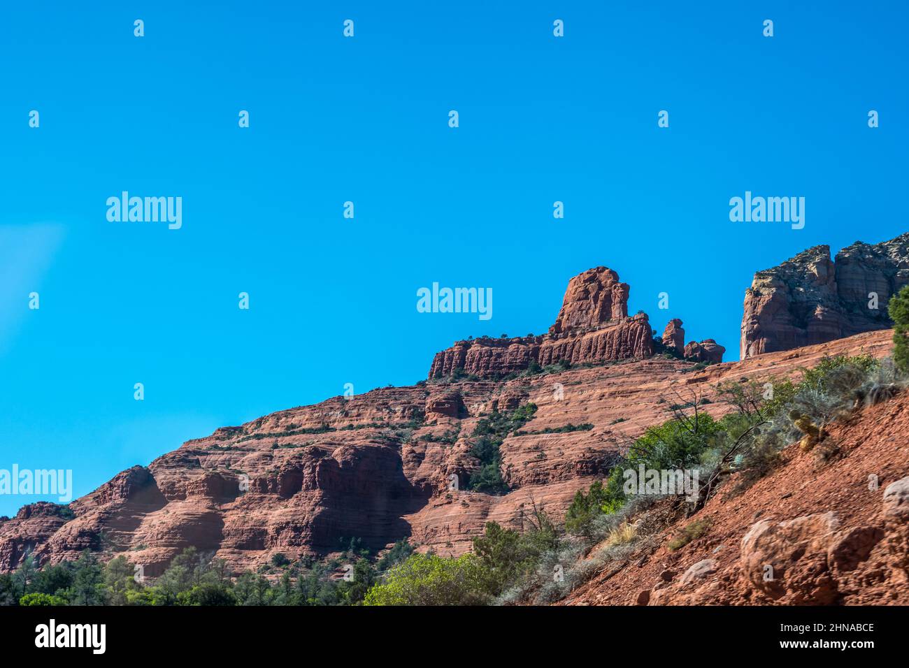 Red-Rock Buttes landscape in Red Rock State Park, Arizona Stock Photo ...