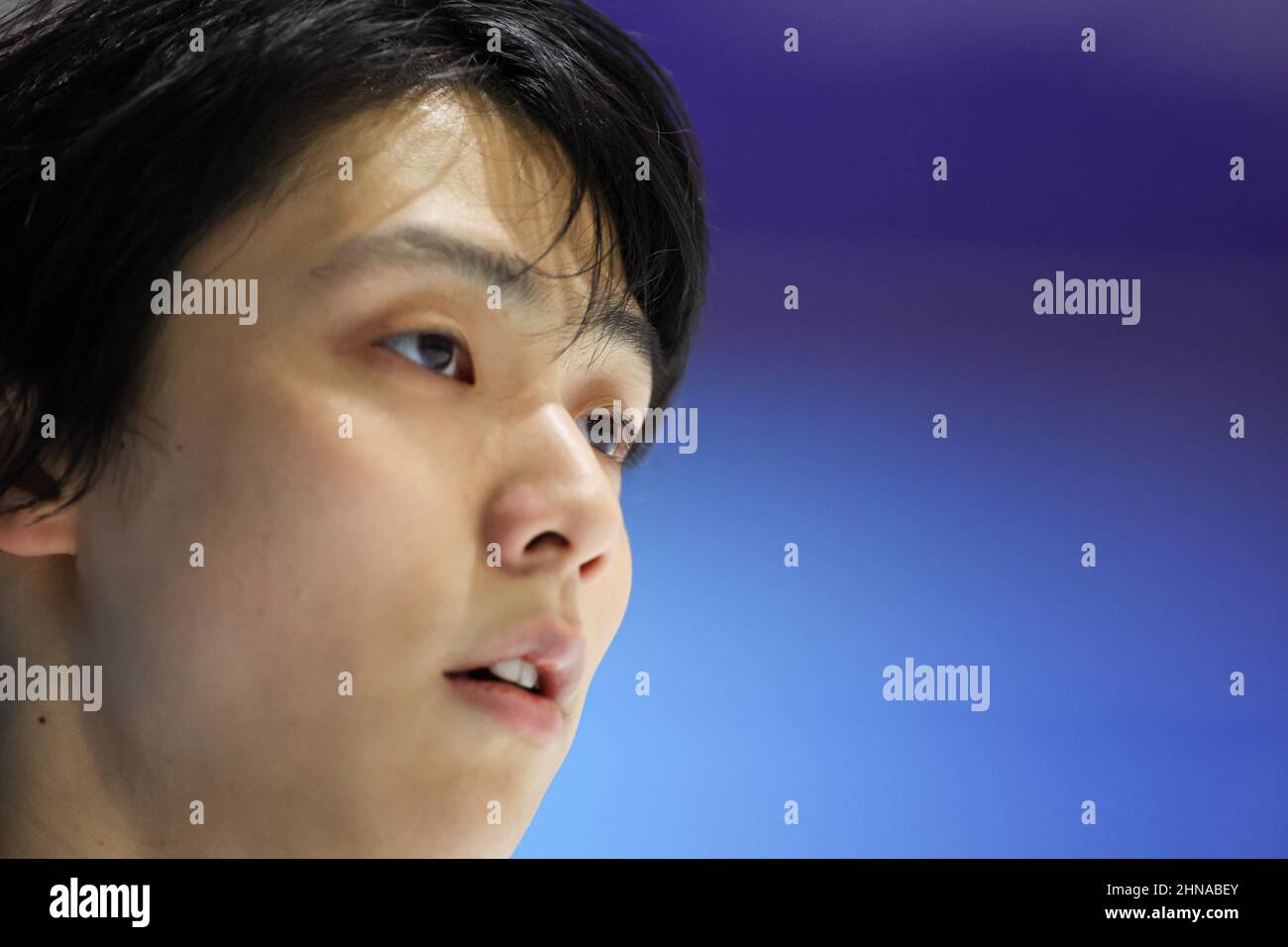 Beijing, China. 15th Feb, 2022. Yuzuru Hanyu (JPN) Figure Skating : Men ...