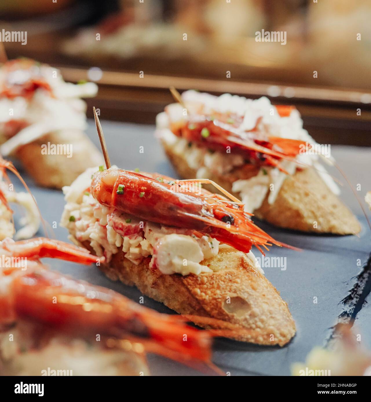 Crab canapes hi-res stock photography and images - Alamy