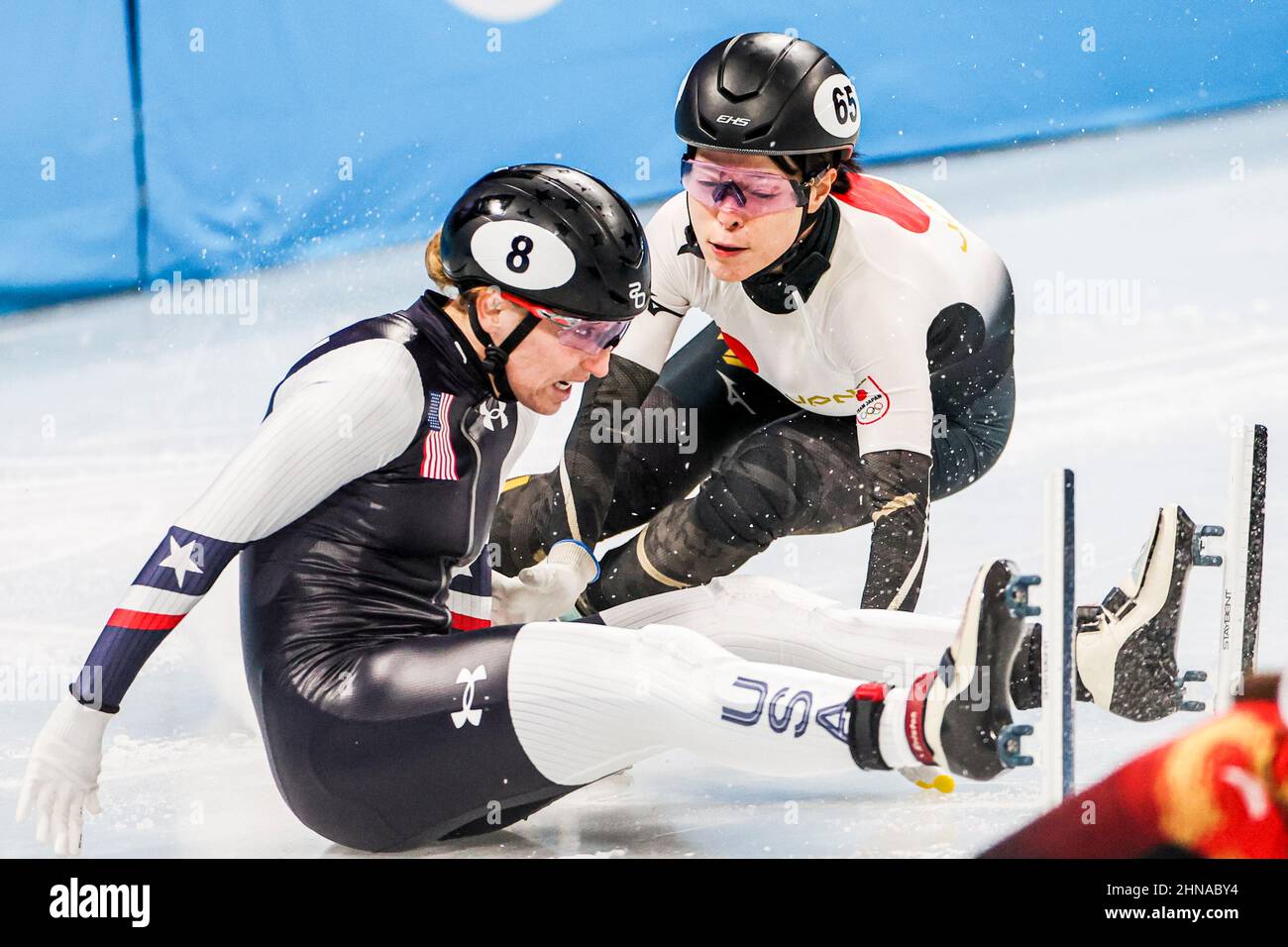 (L-R) Kristen Santos (USA), Sumire Kikuchi (JPN), FEBRUARY 7, 2022 ...