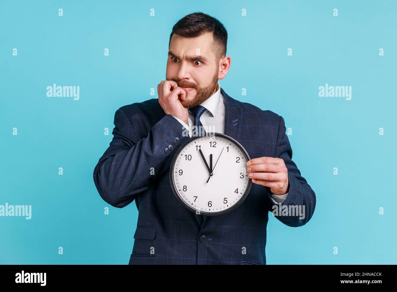 Time hurry up caucasian hi-res stock photography and images - Alamy