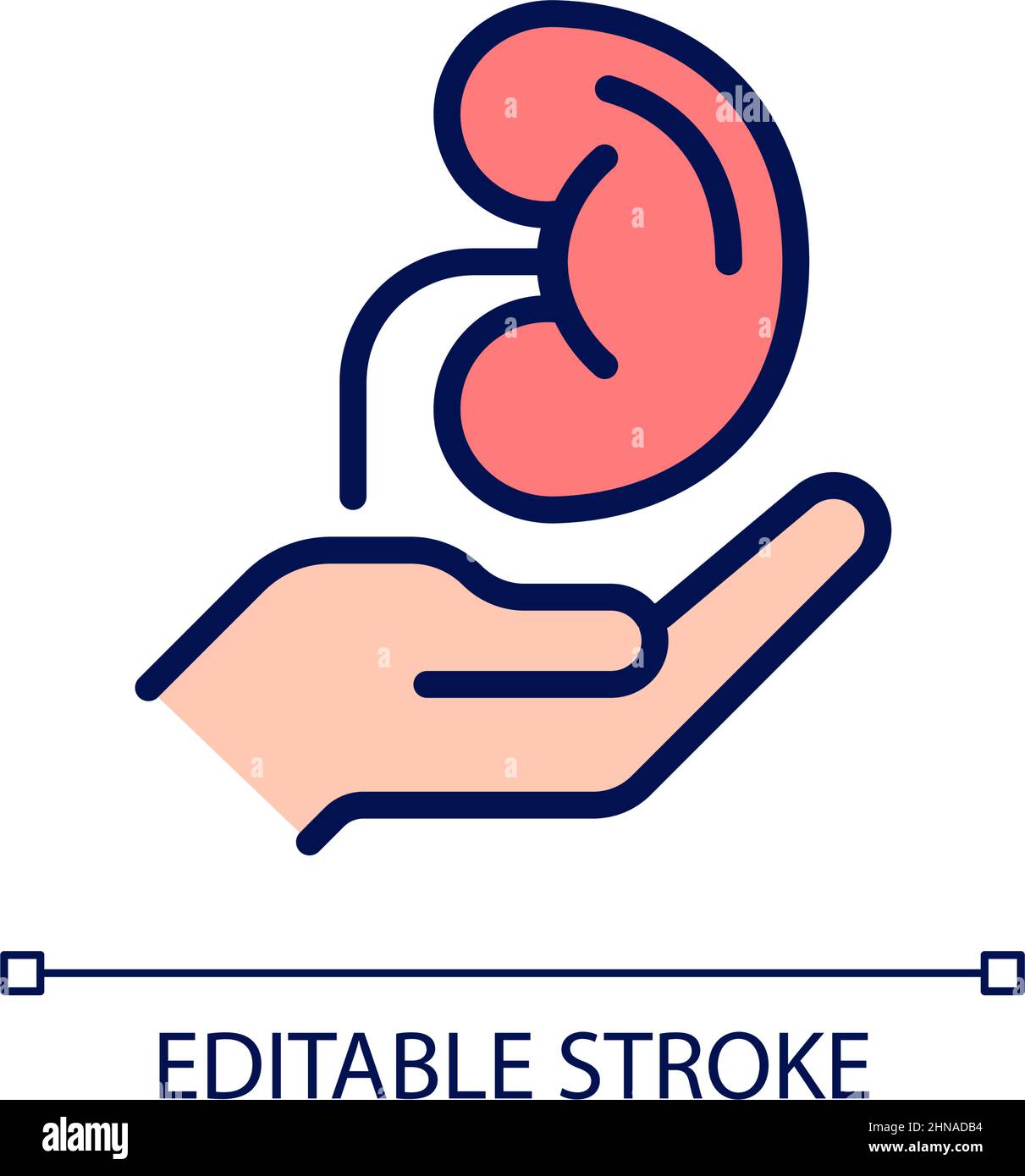 Organ donation pixel perfect RGB color icon Stock Vector Image & Art ...