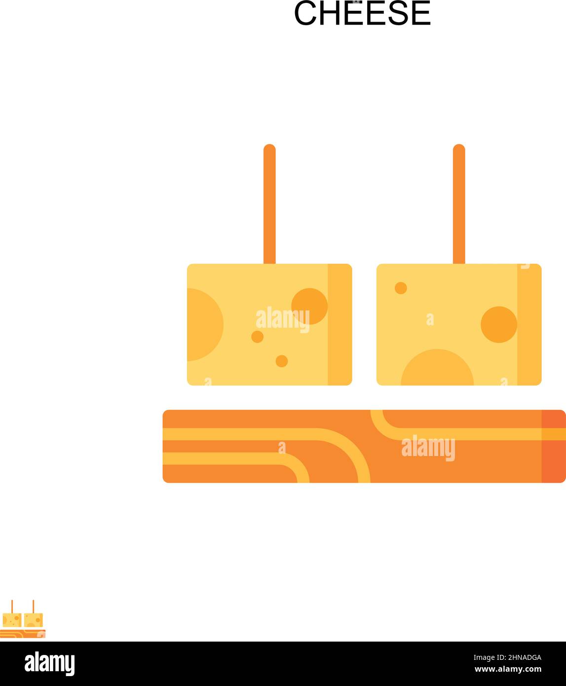 Cheese Simple vector icon. Illustration symbol design template for web ...