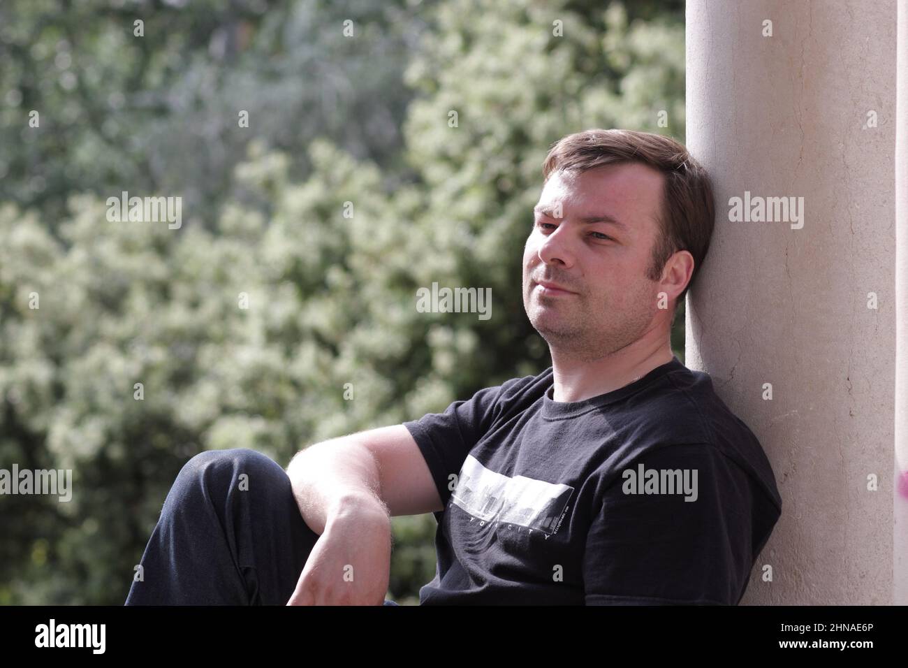 Man rests outdoor in hi-res stock photography and images - Alamy