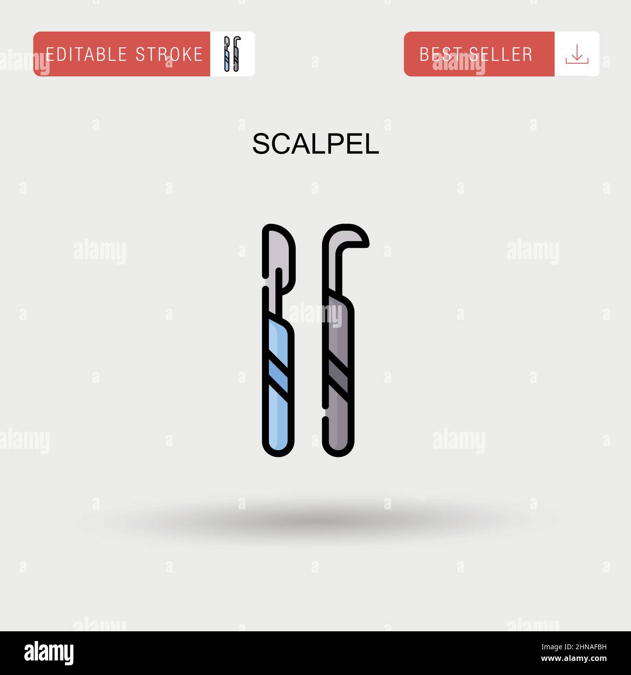Scalpel doctor icon hi-res stock photography and images - Alamy